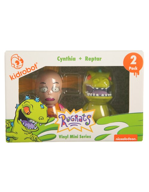 Set figura de colección Rugrats Cynthia y Reptar Kidrobot 4
