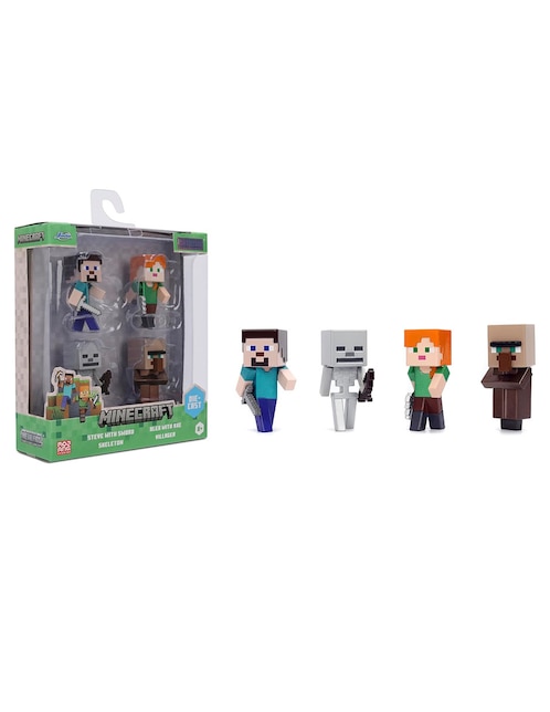 Set figuras acción Minecraft Diferentes personajes Jada 1