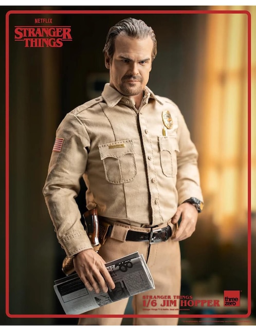 Figura de colección articulada Stranger Things Hopper Threezero 9