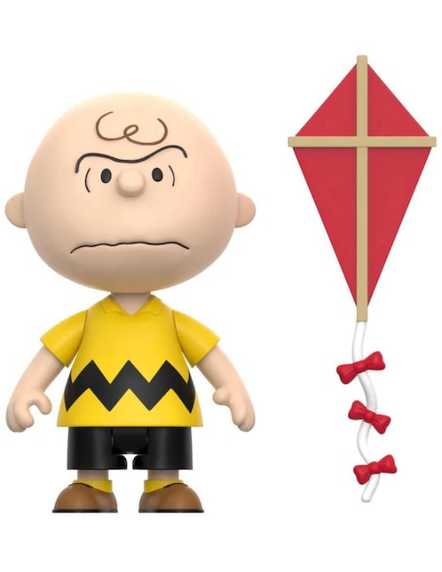 Figura de colección articulada Peanuts Charlie Brown Super 7 Reaction 1