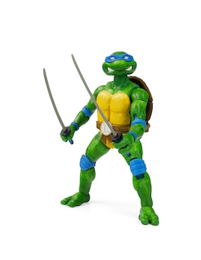 Figura de acción Leonardo Bts Axn articulado Teenage Mutant Ninja Turtles