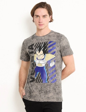 Playera Vegeta cuello redondo para hombre
