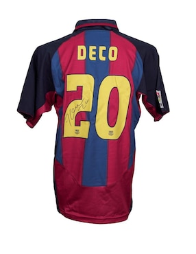 Jersey autografiado por Deco Club de Idolos